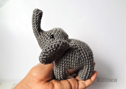 Ravelry: Amigurumi palm sized elephant pattern by Divya Natesan