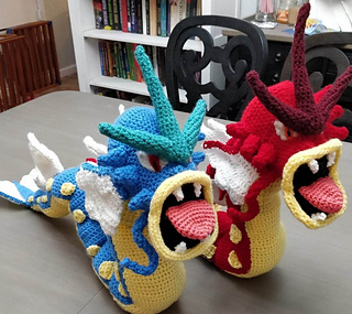 Ravelry: Amigurumi Gyarados pattern by Laura Crochet