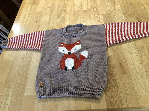 Ravelry: Fox Pullover pattern by Gail Pfeifle, Roo Designs