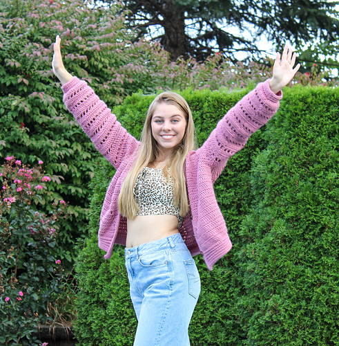 Ravelry: Pink Wine Cardigan pattern by Jessica B Herr