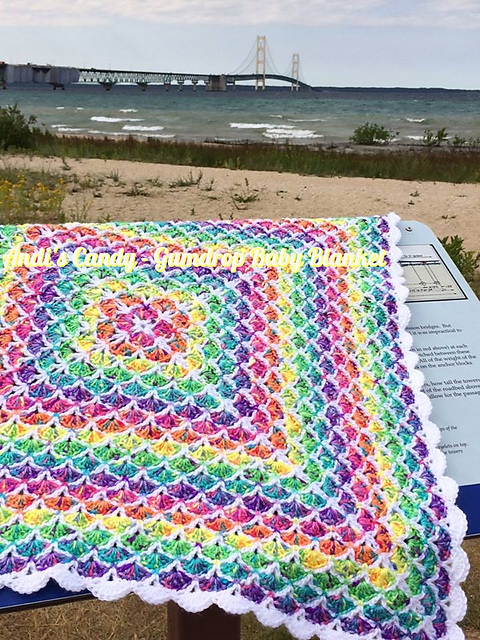Ravelry: Herself10's Gumdrops - My Picot 4025/Beautiful Shells Baby Blanket