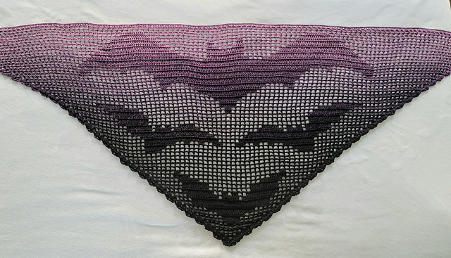 Ravelry: Cloud of Bats Shawl pattern by Tara M Clark