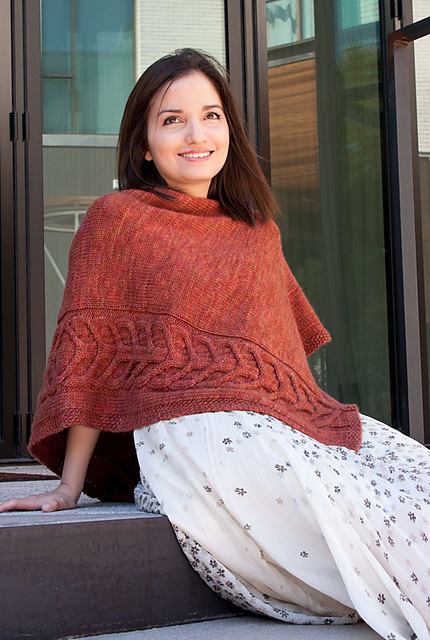 Ravelry: Longhorn Poncho pattern by Lori Olfers