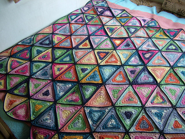 Ravelry: HippyNan's My Triangles Blanket