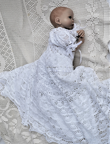 Ravelry: baby andrea christening outfit pattern by Halina Matson