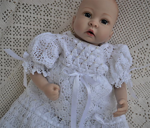 Ravelry: baby andrea christening outfit pattern by Halina Matson