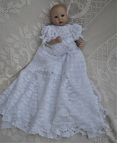 Ravelry: baby andrea christening outfit pattern by Halina Matson