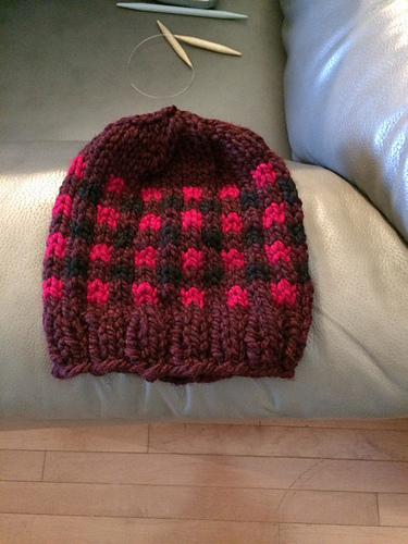 Ravelry: Toddler - Child Plaid Toque pattern by Sharon Bond