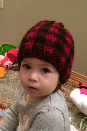 Ravelry: Toddler - Child Plaid Toque pattern by Sharon Bond