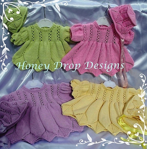 Ravelry: Springtime Baby Dresses (4 Sizes) pattern by Honey Drop Designs