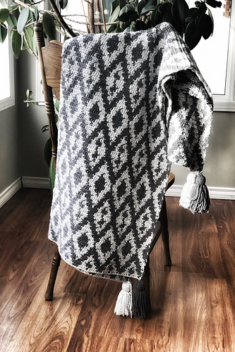 Ravelry: The Forgotten Argyle Throw pattern by Lindsay Allercott