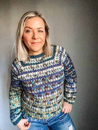 Ravelry: Techna Block Pullover pattern by Emily Marie Davies
