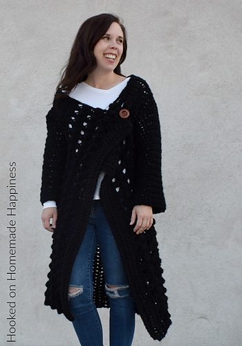 Ravelry: Everyday Black Cardigan pattern by Breann Mauldin