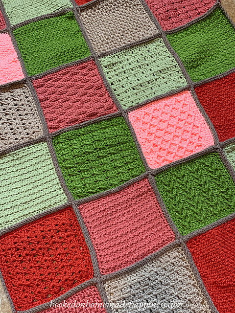 Ravelry: Stitch Sampler Scrapghan 2023 pattern by Breann Mauldin