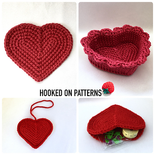 Ravelry: Simple Heart Baskets pattern by Ling Ryan