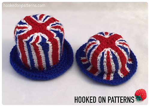 Ravelry: Union Jack Mini Top Hat Fascinator pattern by Ling Ryan