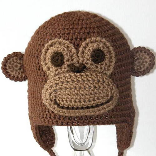 Ravelry: Montgomery the Monkey Earflap Critter (Animal) Hat pattern by ...