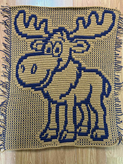 Ravelry: Moose on the Loose - Overlay Mosaic Baby Blanket pattern by ...