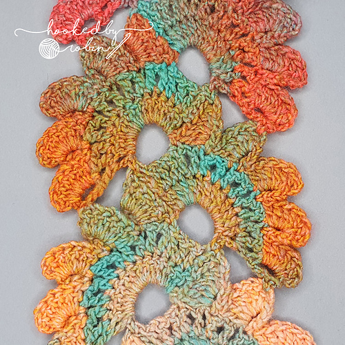 Ravelry: Fan Lace Scarf pattern by Hooked by Robin