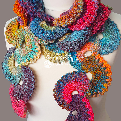 Ravelry: Ribbon Lace Scarf pattern by Hooked by Robin