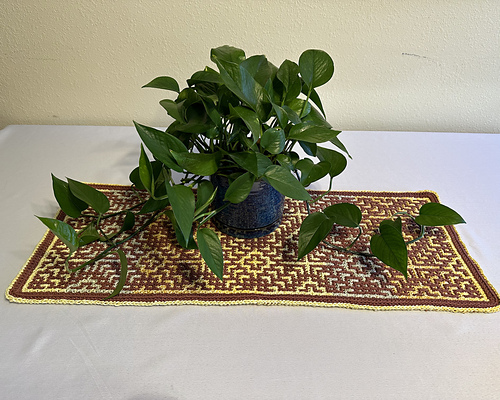 Ravelry: Mosaic Table Runner, Placemat, and Coaster set pattern by ...