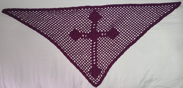 Ravelry: C2C Cross Shawl Graph pattern by James Lee Kelley
