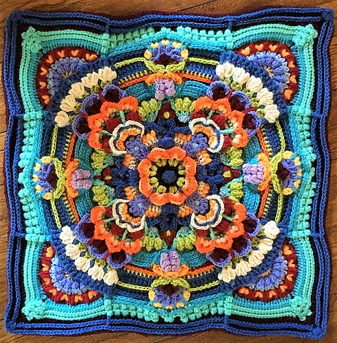 Ravelry: High Tea Floral Block pattern by The Floral Hook