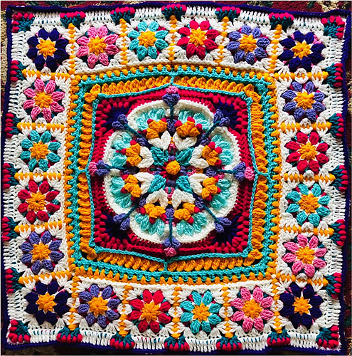 Ravelry: Harvest Moon Block pattern by The Floral Hook