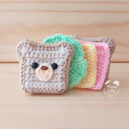 Ravelry: Bear Sandwich & Loaf Bread pattern by Frieda Wing