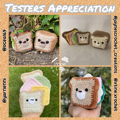 Ravelry: Bear Sandwich & Loaf Bread pattern by Frieda Wing