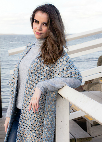 Ravelry: First Wave Ruana pattern by Olivia Kent