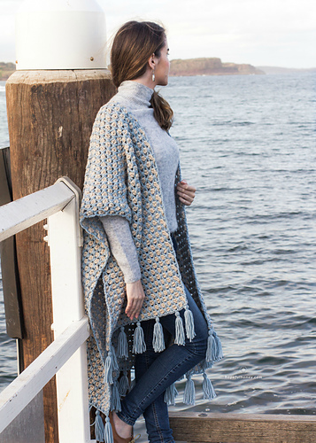 Ravelry: First Wave Ruana pattern by Olivia Kent