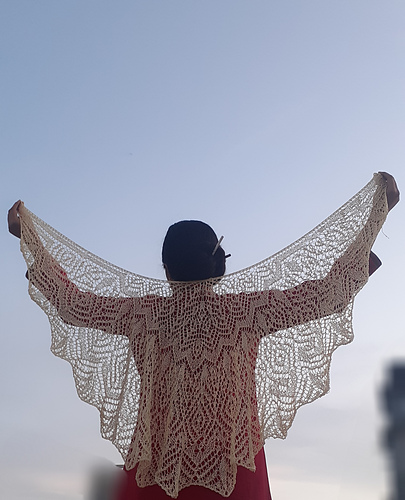 Ravelry: Masters of Stone Lace Shawl pattern by Anna Victoria