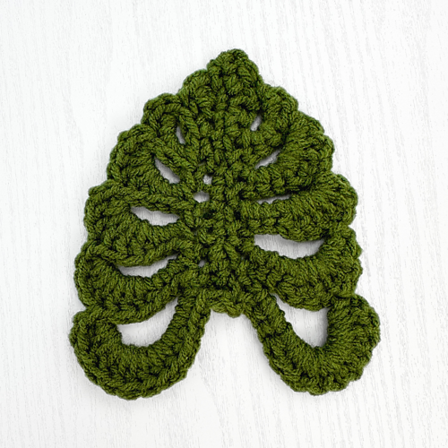 Ravelry: Monstera Leaf Coaster Set pattern by Elyse Eades