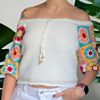 Ravelry: The Charlotte African Flower Top pattern by Cyndi Zawada