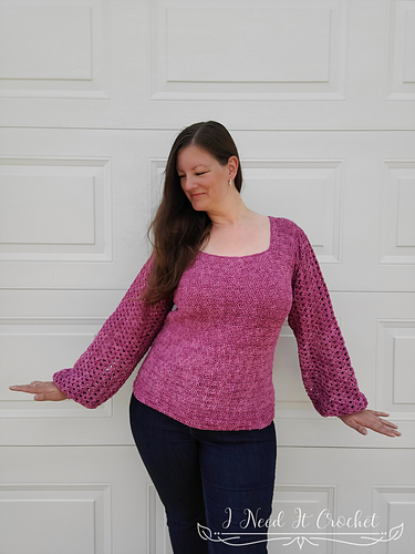Ravelry: Sweet Iris Top pattern by I Need It Crochet