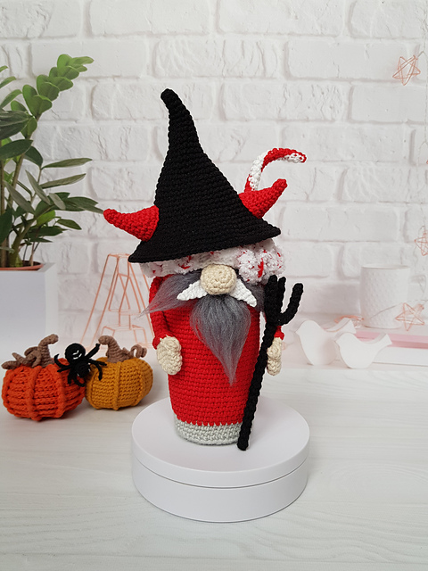 Ravelry: Devil gnome-cocktail for Halloween pattern by Sokolova Anastasia