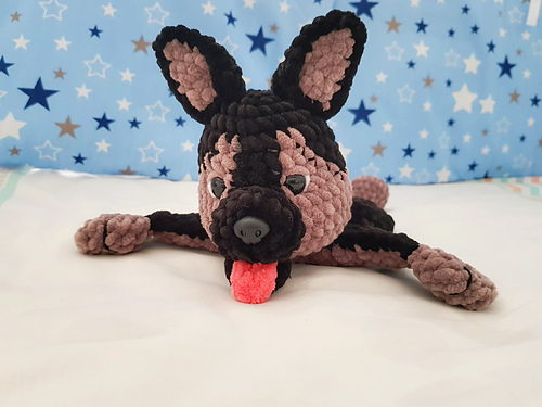 Ravelry: Lovey comforter dog German Shepherd pattern by Sokolova Anastasia