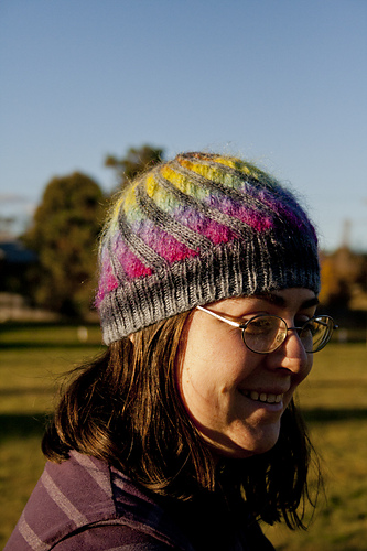 Ravelry: Bicolor Spiral Hat pattern by Kathryn Ashley-Wright