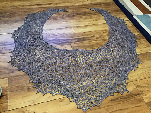Ravelry: Her Majesty Fichu Lace Shawl pattern by Anna Victoria