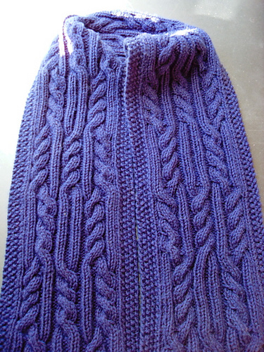 Ravelry: Twisted Rope Scarf pattern by CatBookMom