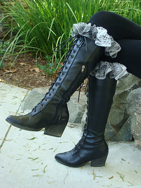 Ravelry: Knit Ruffle Top Boot Cuffs pattern by Mary Legere