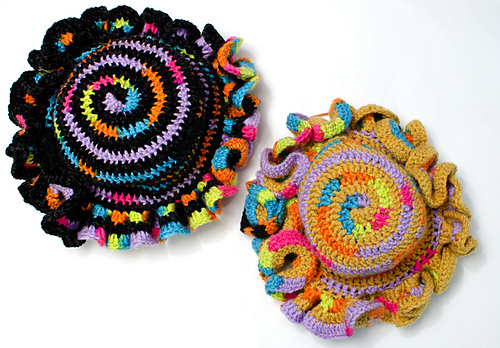 Ravelry: Spiral Ruffle Crochet Hat pattern by Jillian Culver