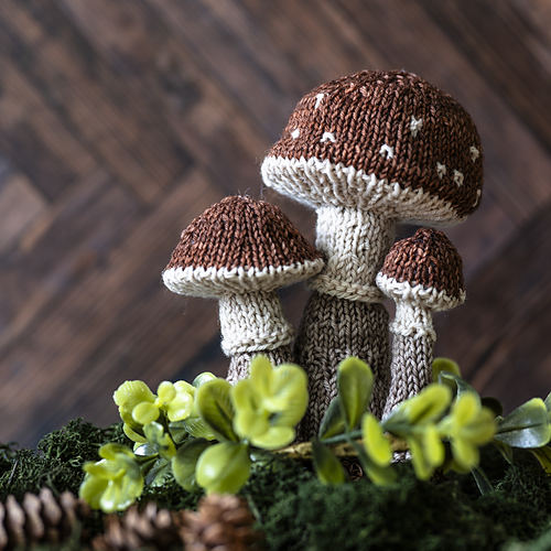 Ravelry: Wee Mushroom Trio pattern by Sarah Schira