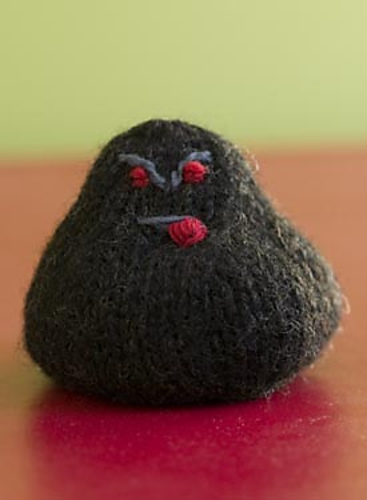 Ravelry: Grumpy, the Lump of Coal pattern by Melissa Burt