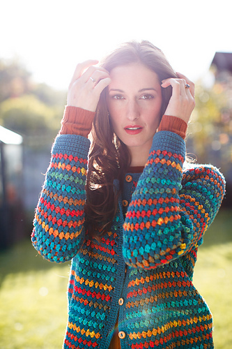 Ravelry: Jessica Vintage Cluster Cardigan pattern by Catherine Waterfield