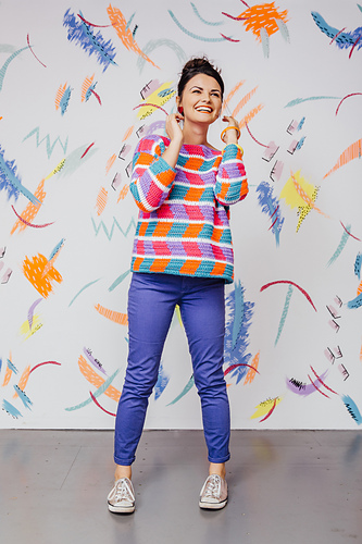 Ravelry: Neon Pop Chevron Jumper pattern by Emily Platt