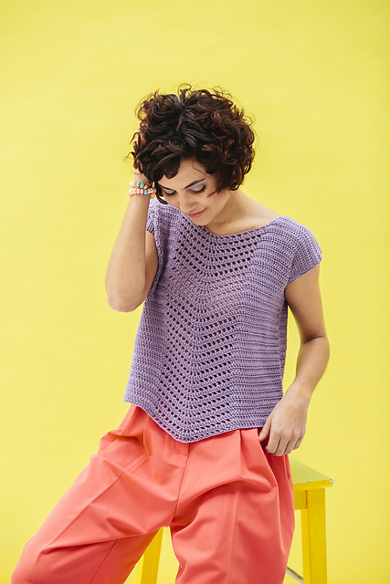 Ravelry: Parma Violet Tee pattern by Kath Webber