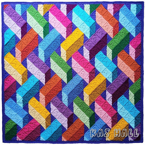Ravelry: Rainbow Bricks pattern by Kaz - Insomnia Crochet