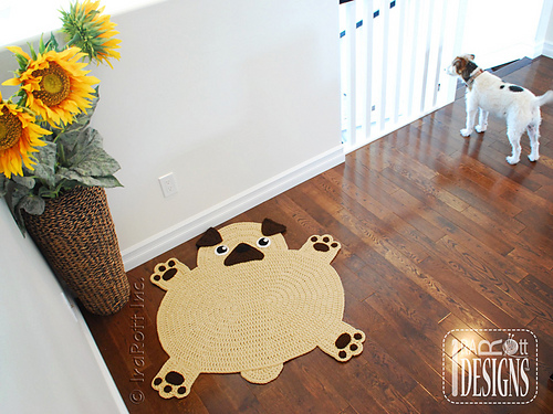 Ravelry: The Pugfect Pug Rug pattern by Ira Rott